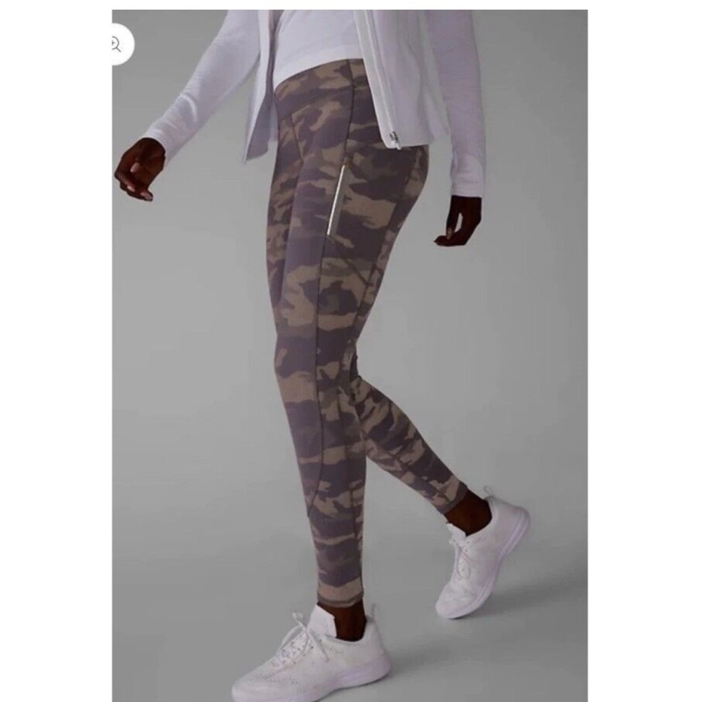 Athleta Rainier Reflective Tight Tights Camo Lux Buff… - Gem